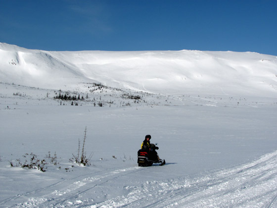 Snowmobiling Across The IAT North Arm Hills – IATNL