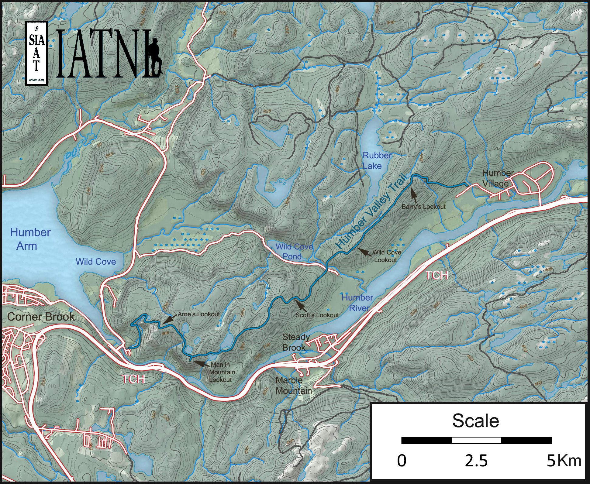 Humber Valley Trail – Topo Map – IATNL